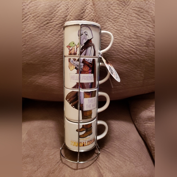 Star Wars | Dining | Star Wars Mandalorian Mug Stackable Set Of 4 Nwt ...
